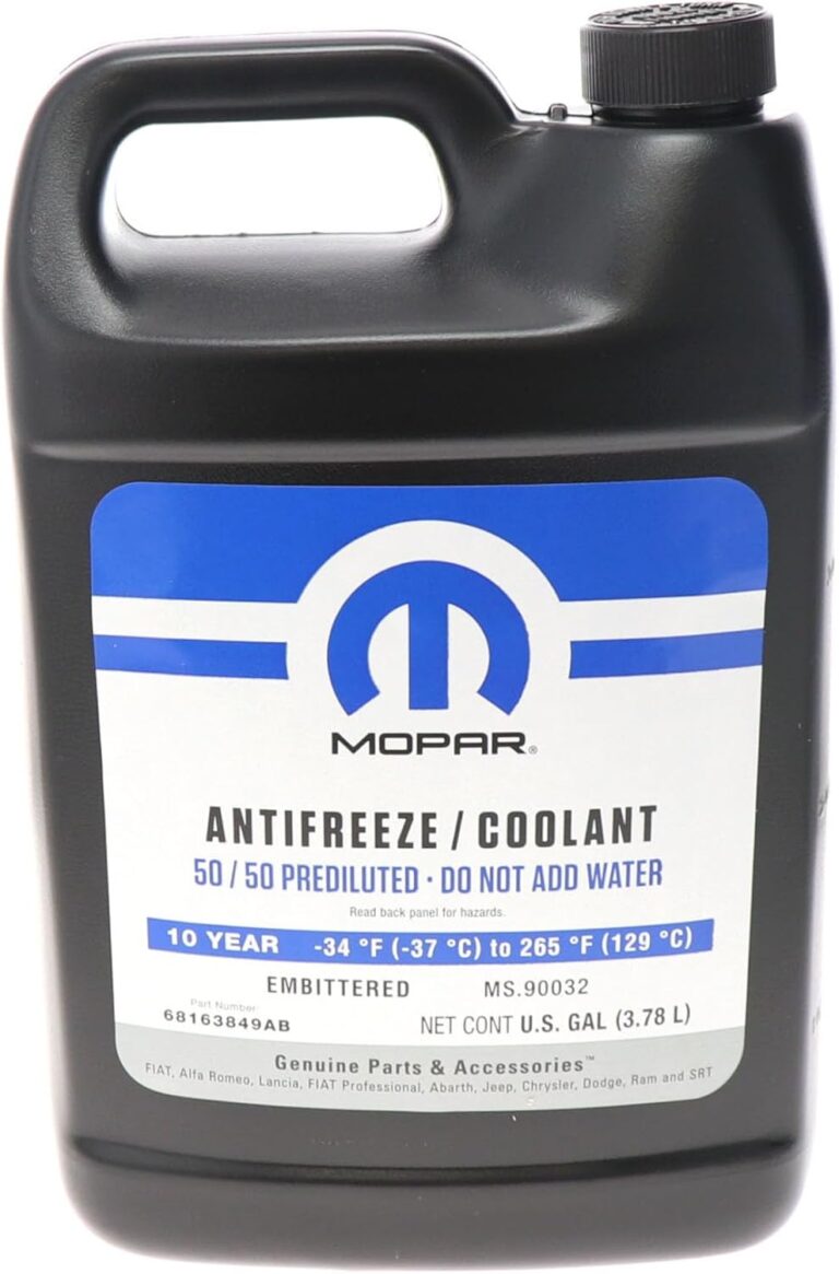 Mopar Coolant Equivalent [OAT & HOAT] - Oils Advisor