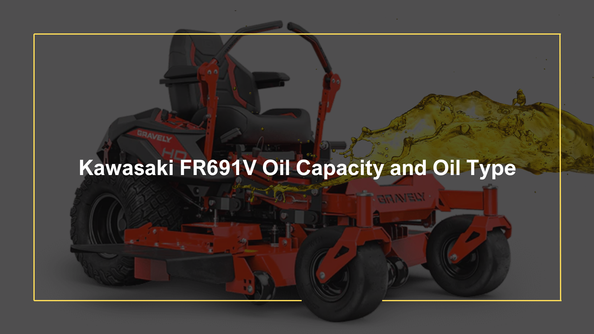 Kawasaki Fr691v Oil Capacity